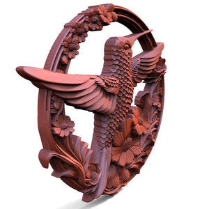 Digital File Hummingbird CNC 3d Model Stl - Etsy