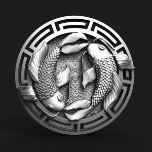 Digital File Fishes Jewelry 3d Model Stl - Etsy