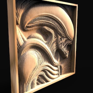Alien Xenomorph, 3d Model STL, CNC Router - Etsy