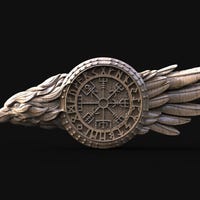 Viking Shield Maiden / Valkyrie 3D Relief STL File for CNC Router or 3D ...