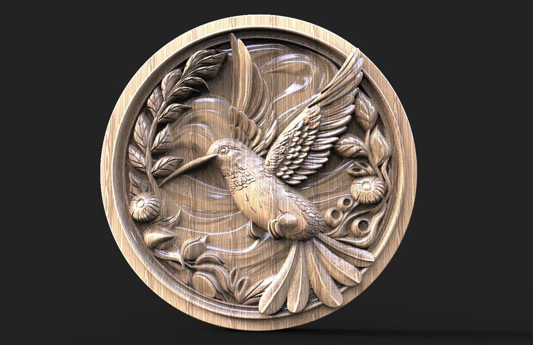 Hummingbird 3d Model, Digital File, CNC Router 3D Printing, STL - Etsy