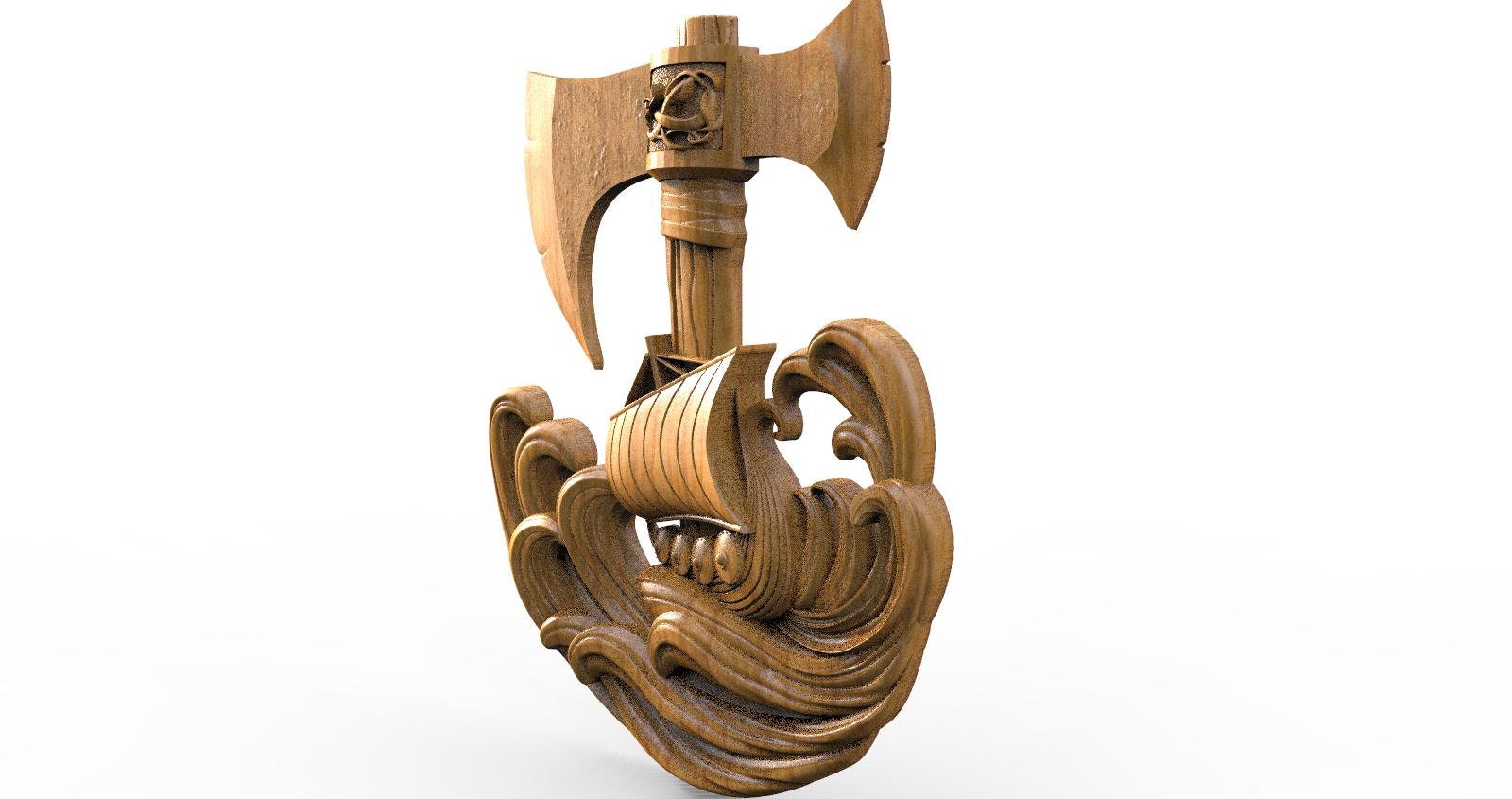 Digital File Viking Ship CNC 3d Model Stl - Etsy