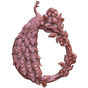 Digital File Peacock CNC 3d Model Stl - Etsy