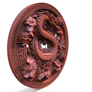 Digital File Chinese Dragon CNC 3d Model Stl - Etsy