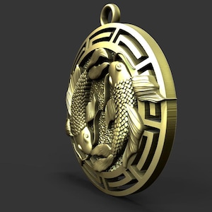 Digital File Fishes Jewelry 3d Model Stl - Etsy