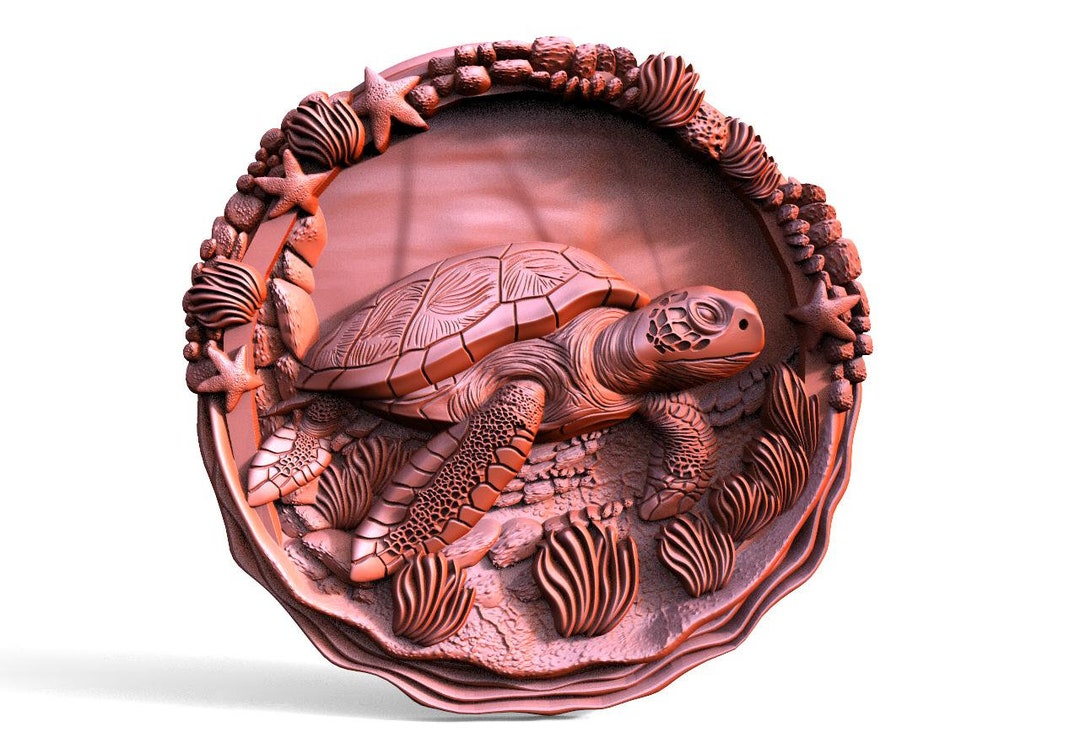 Digital File Turtle CNC 3d Model Stl - Etsy