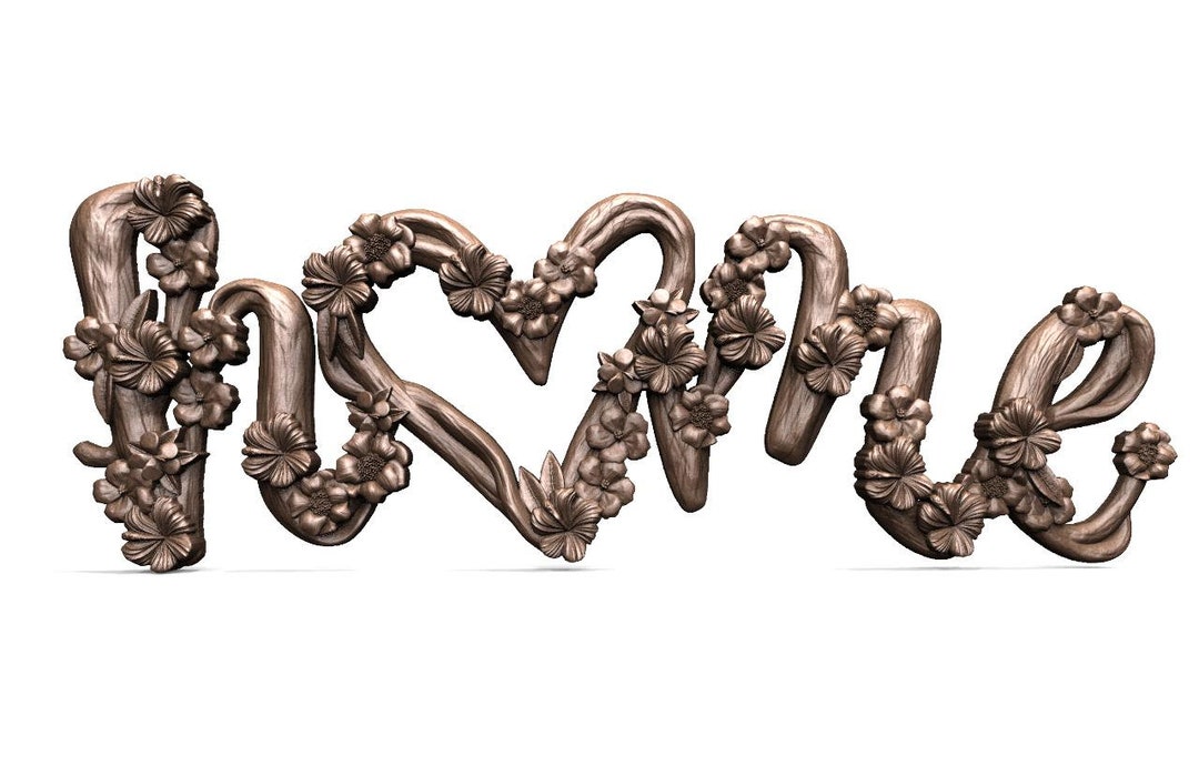 Digital File Home Sign CNC 3d Model STL - Etsy