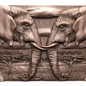 Digital File Elephants CNC 3d Model Stl - Etsy