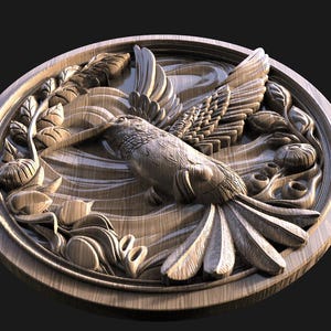Hummingbird 3d Model, Digital File, CNC Router 3D Printing, STL - Etsy