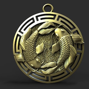 Digital File Fishes Jewelry 3d Model Stl - Etsy