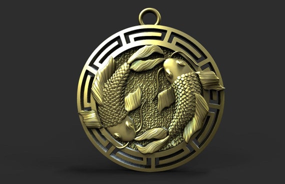 Digital File Fishes Jewelry 3d Model Stl - Etsy