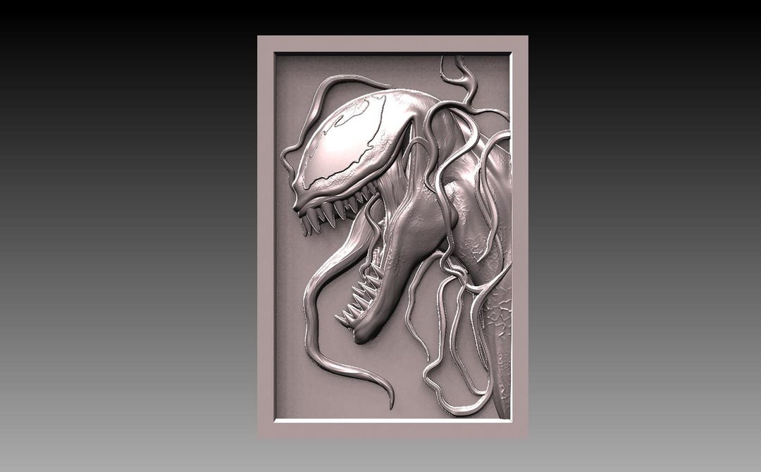 Venom 3D Model, STL File for CNC Router Impresoin 3D - Etsy