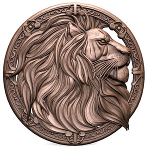 Digital File Lion CNC 3d Model Stl - Etsy