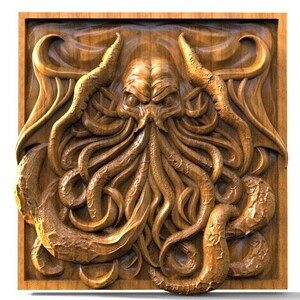 Digital File Cthulhu CNC 3d Model Stl - Etsy
