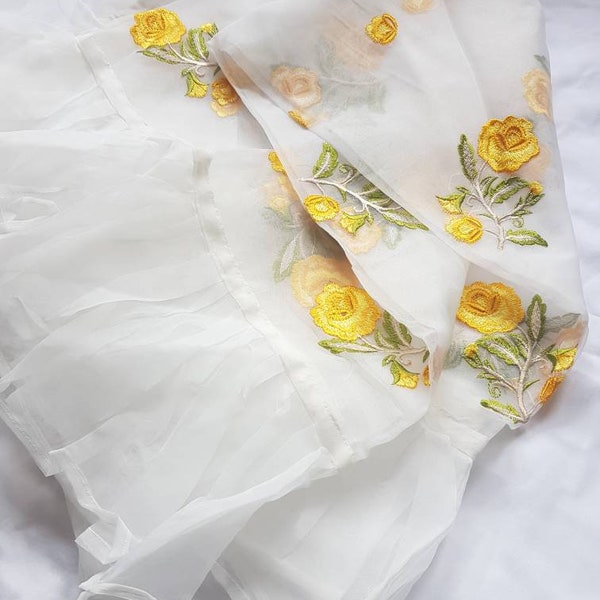 Organza Frill Dupatta - Etsy