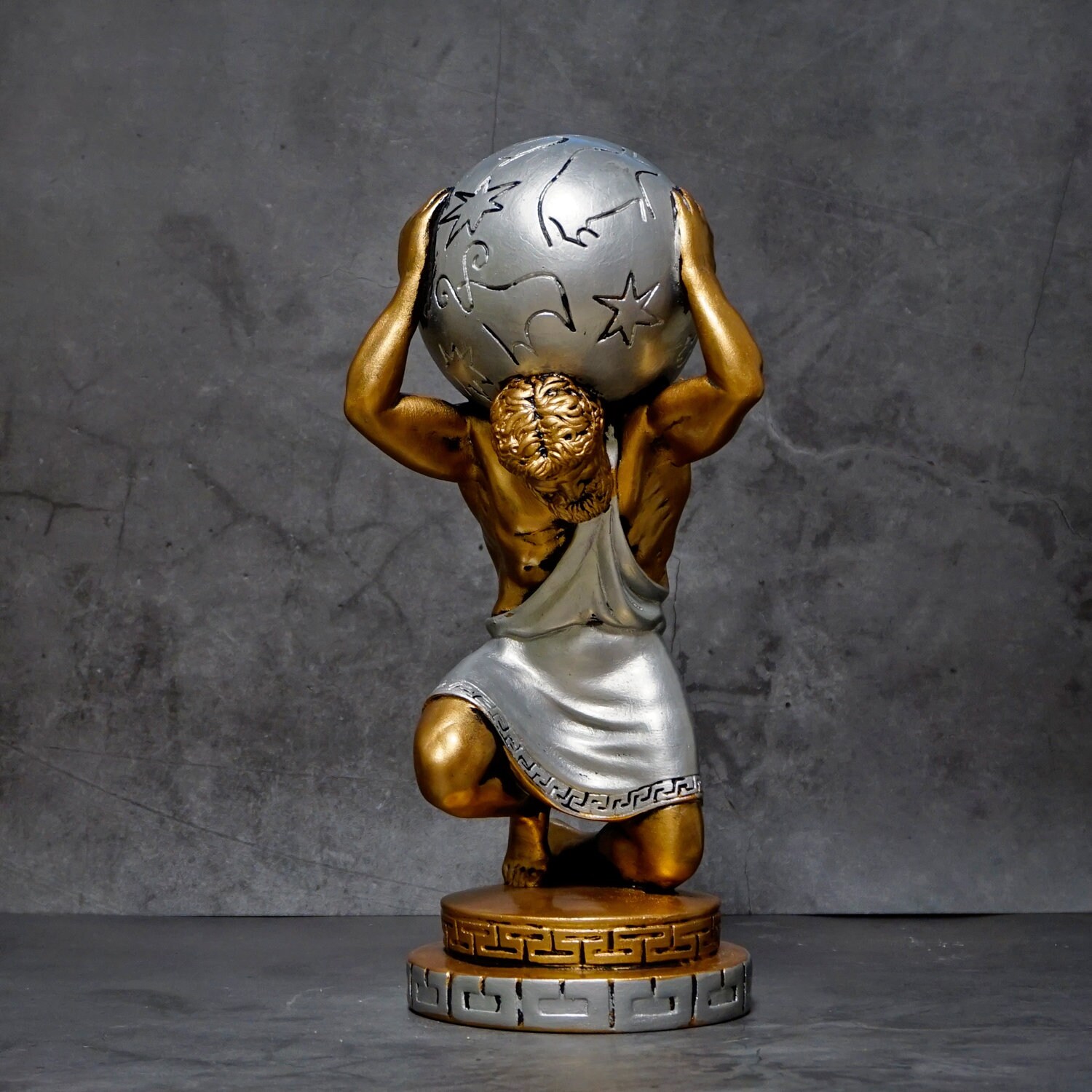 23cm-9.1in Atlas Statue Ancient Greek Mythology Sculpture Art ...