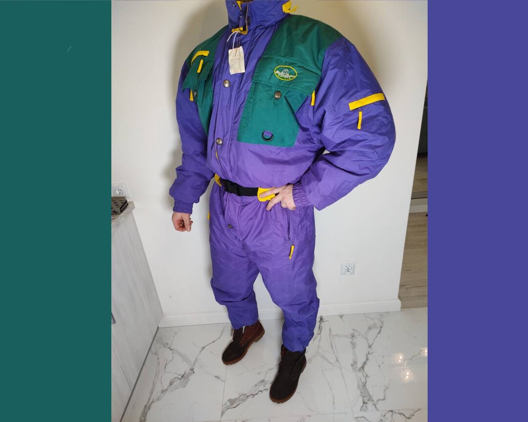 CAMPRI Vintage Shell Suit Rustle Nylon Violet Winter Pants Size L - Etsy