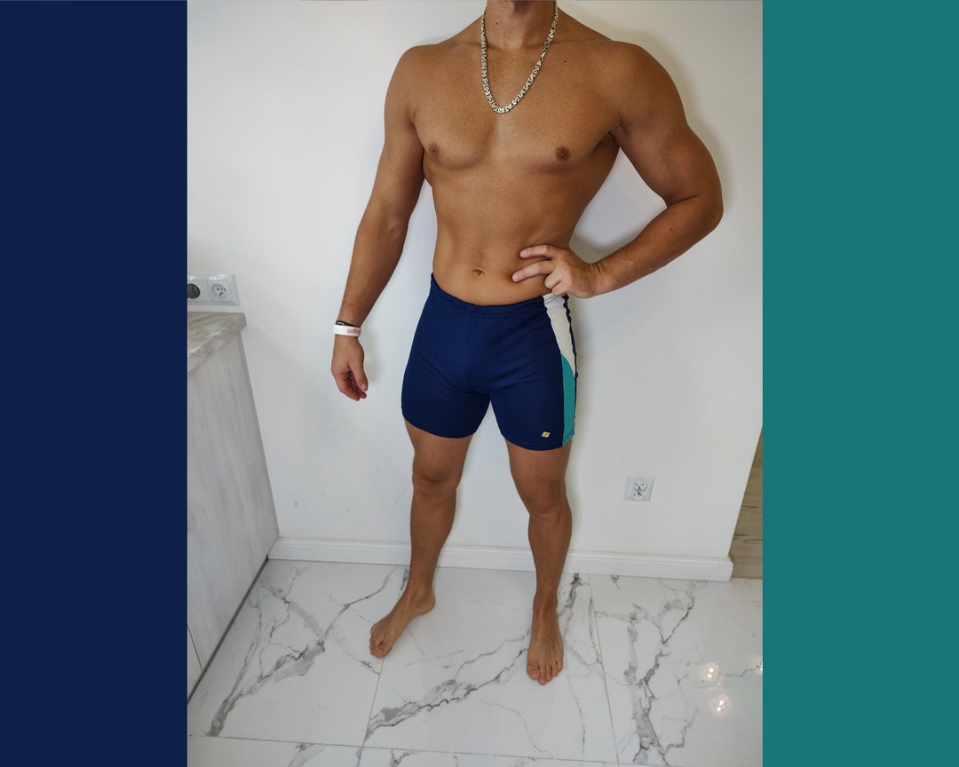 SPORETT Professional Swim Trunks Retro Athtlete Hard Net Nylon Medium ...