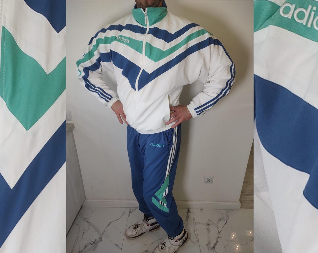 Tracksuit Vintage ADIDAS Overalls Rustle Shellsuit Size D7 - Etsy