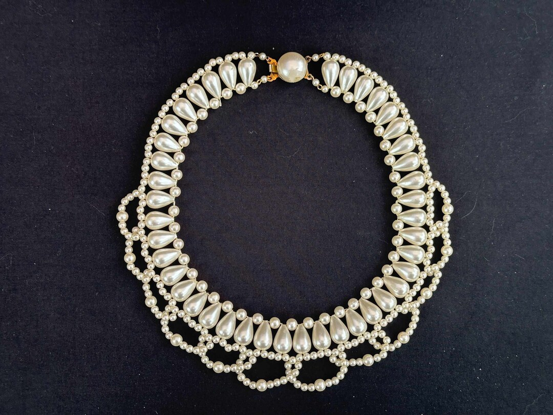 Vintage Pearl Necklace 1950's - Etsy