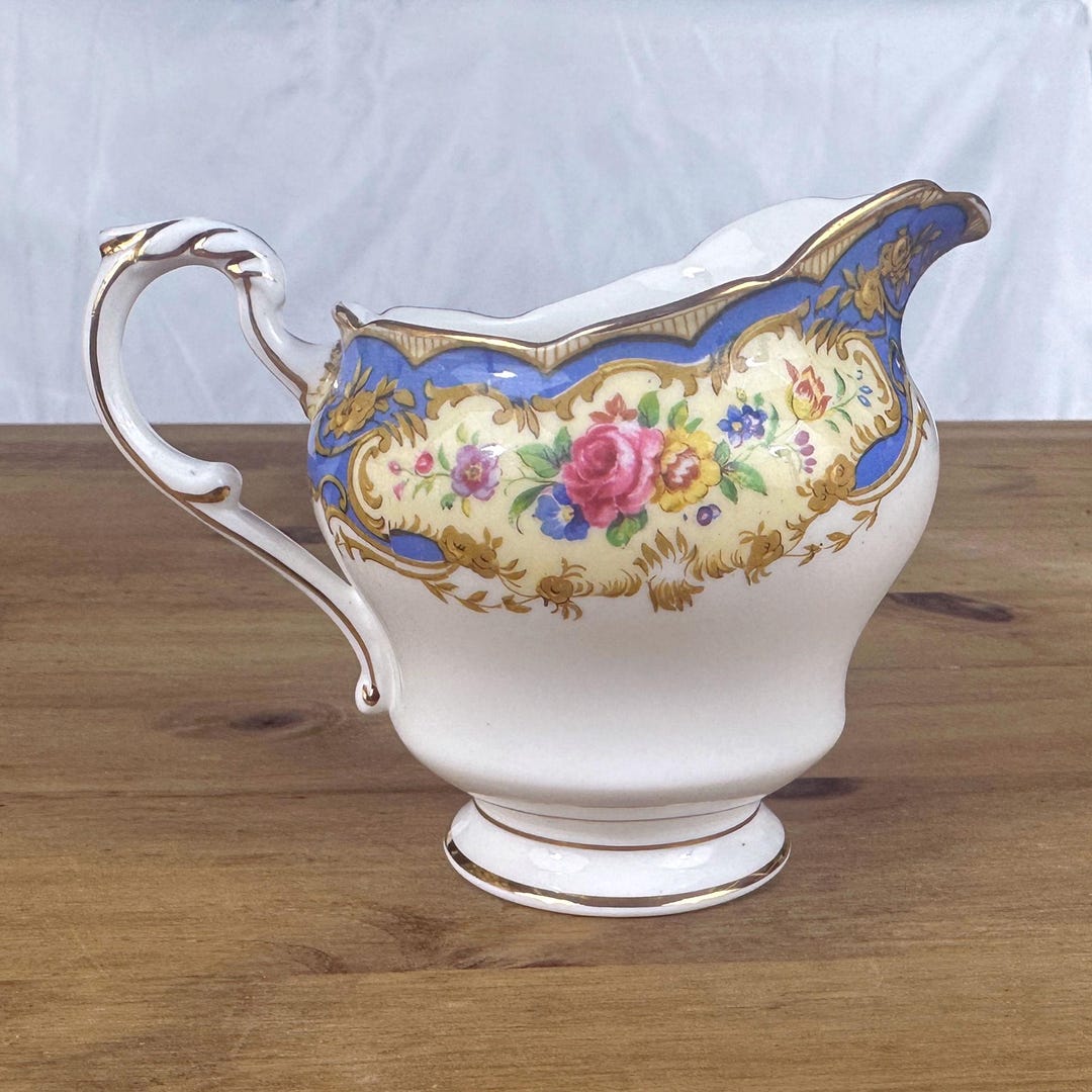 Rare Paragon Pompadour Blue Fine Bone China Creamer - Etsy