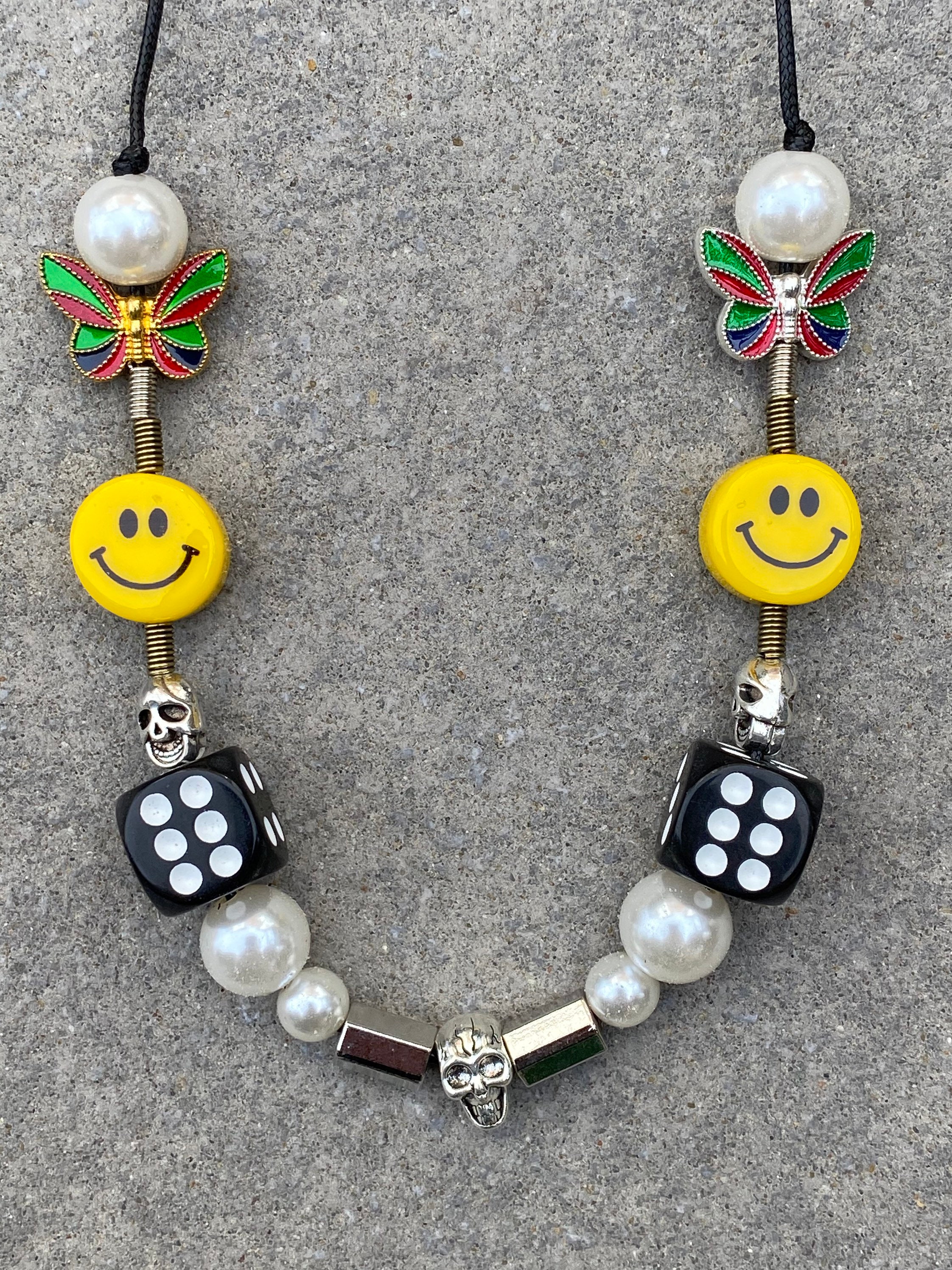 Smiley Pearl Necklace Asap Rocky 2025 www.alhudapk