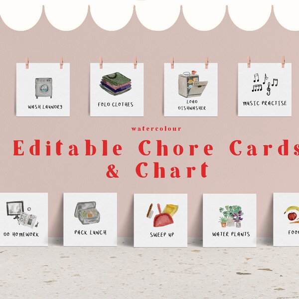Chore Cards - Etsy