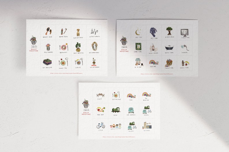 BIG LEARNING BUNDLE Daily Routine Cards Weather Cards Chore - Etsy