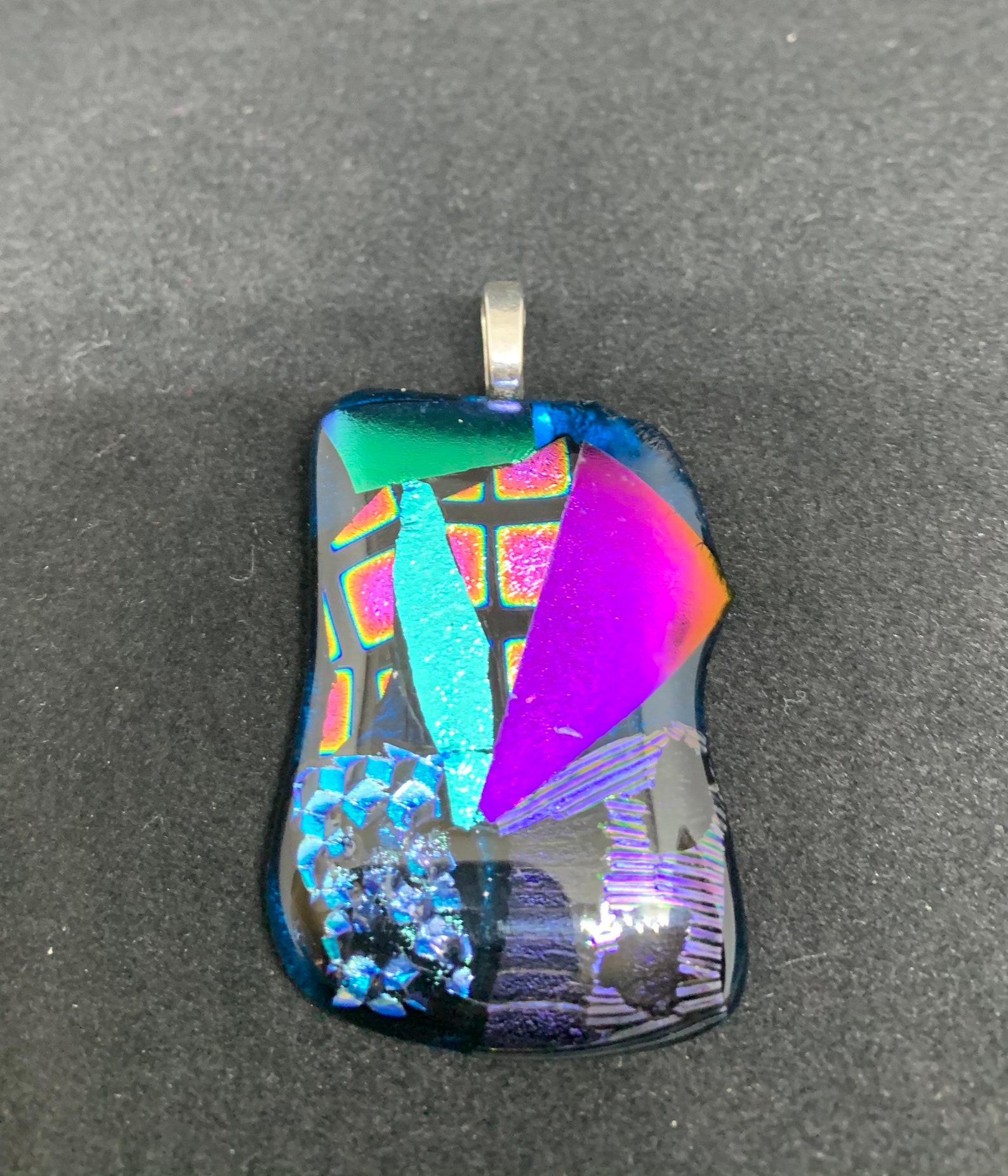 Handmade Fused Glass Pendant - Etsy