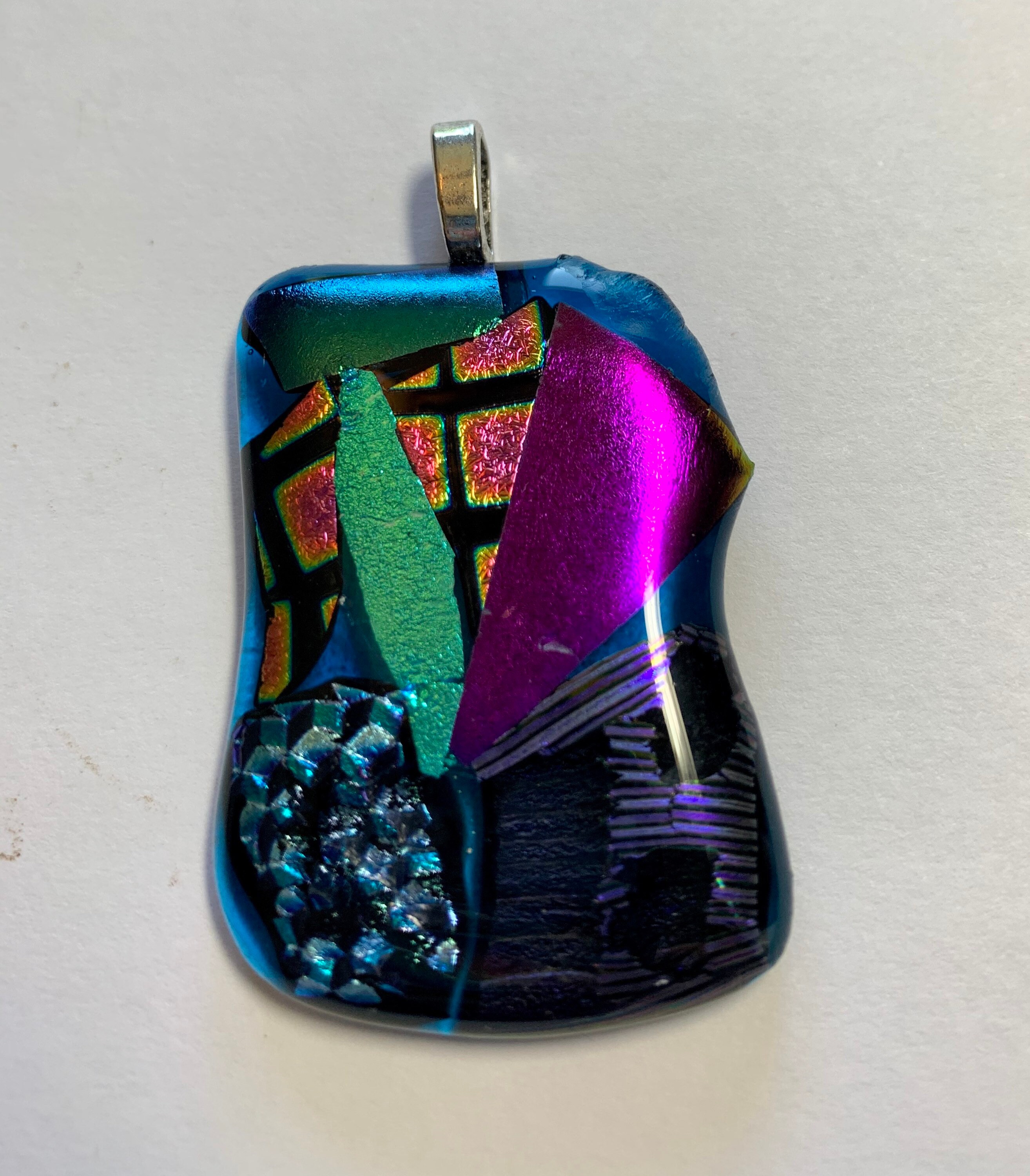 Handmade Fused Glass Pendant - Etsy