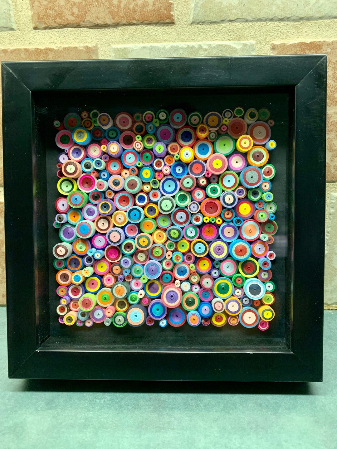 Quilled Colorful Art in Shadow Box - Etsy