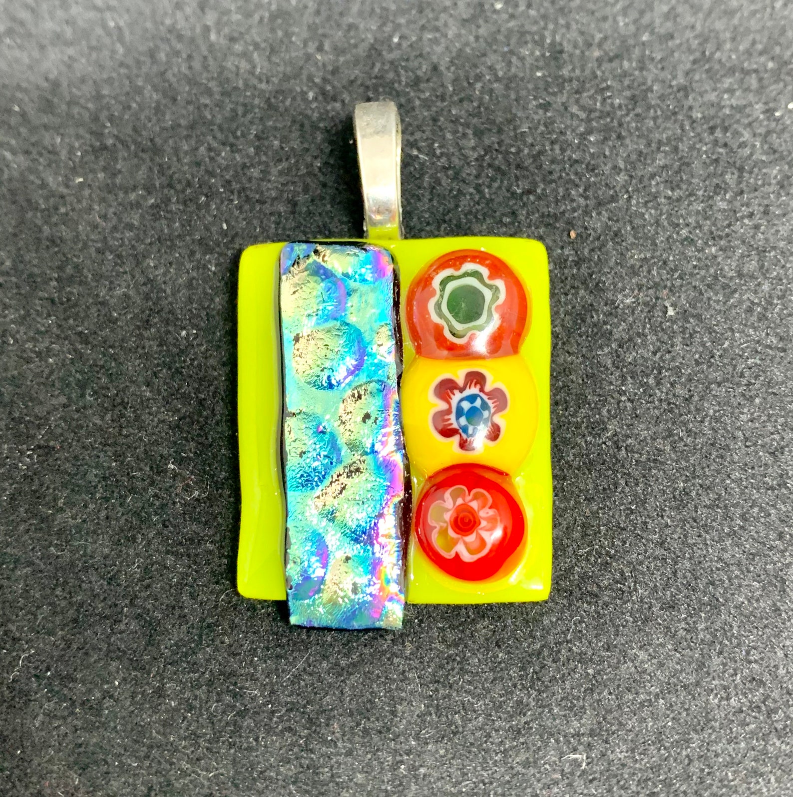 Handmade Fused Glass Pendant - Etsy
