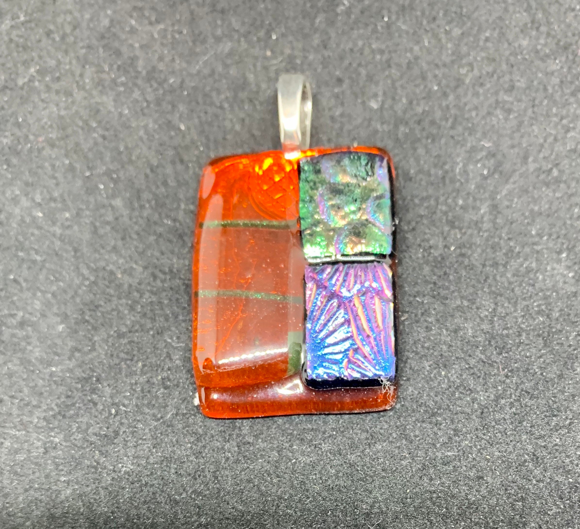 Handmade Fused Glass Pendant - Etsy