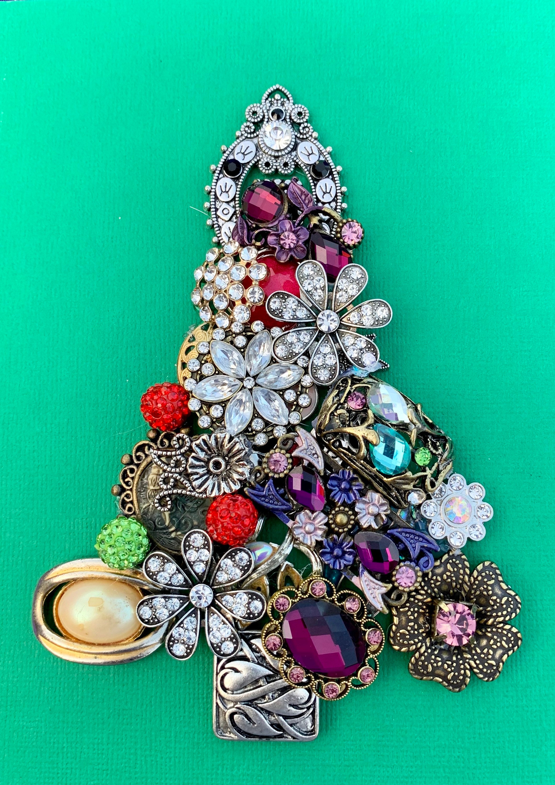 Jewelry Christmas Tree in Shadow Box | Etsy