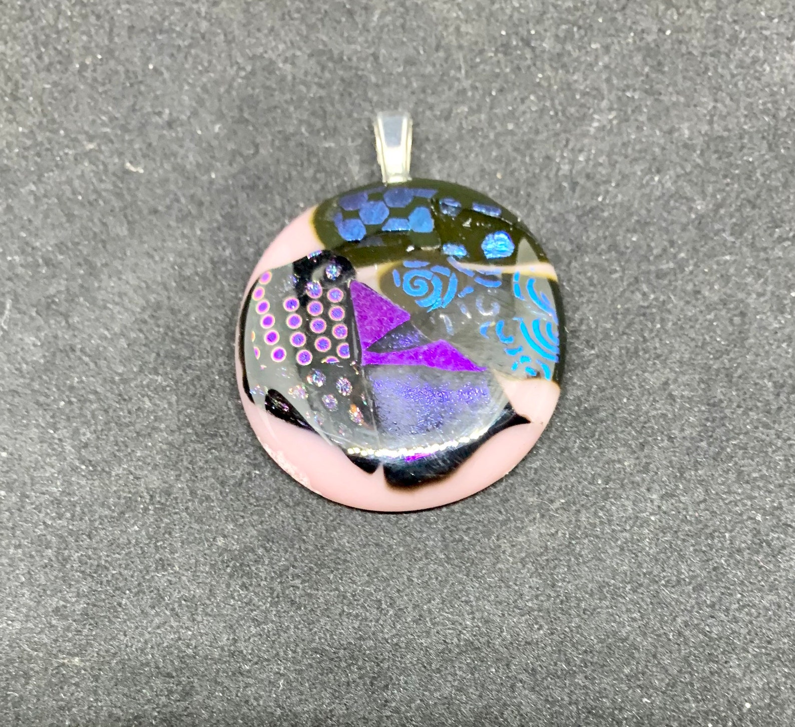 Handmade Fused Glass Pendant - Etsy