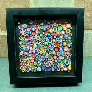 Quilled Colorful Art in Shadow Box - Etsy