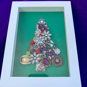 Jewelry Christmas Tree in Shadow Box - Etsy