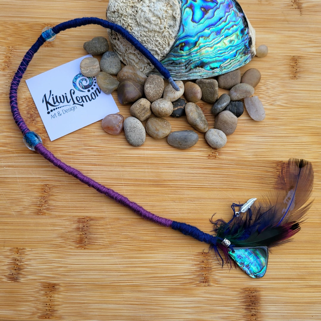 Reusable Pāua Shell Hair Braid Clip on Hair Wrap - Etsy