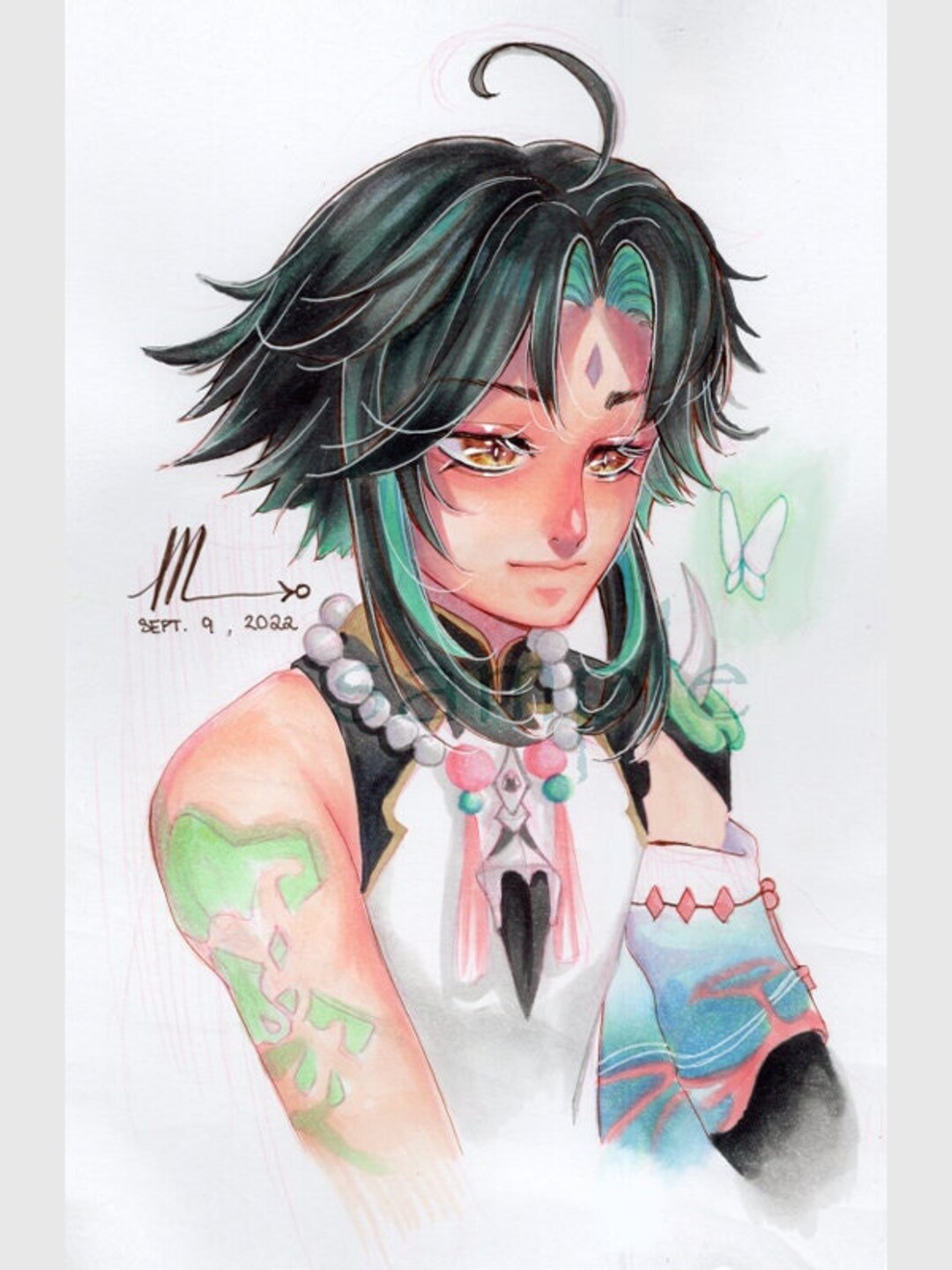 Xiao Art Print • 5.5x8.5" Postcards & 8.5x11 Posters | Genshin Impact ...