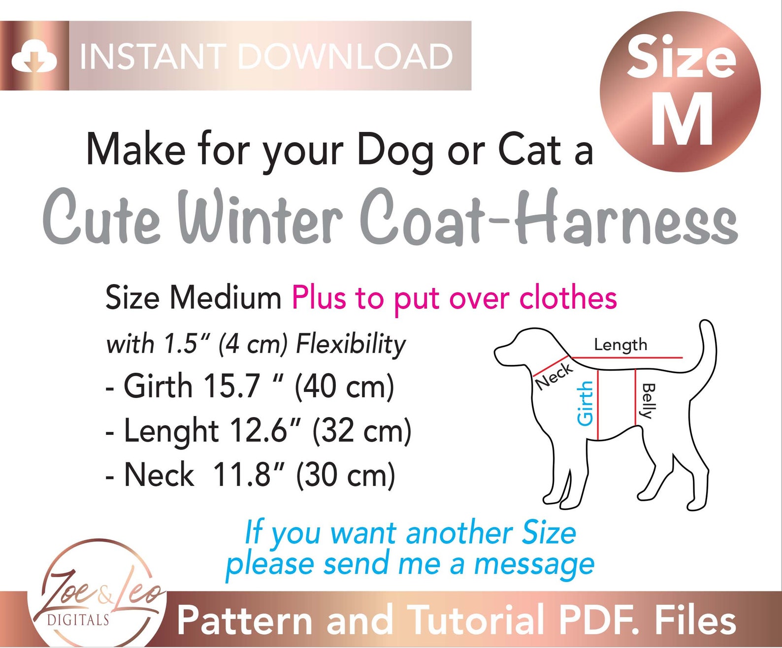 Dog Coat Pattern Dog Fur Coat Dog Wool Coat Dog Winter - Etsy