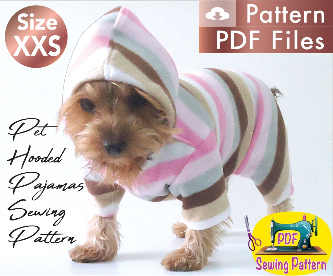 Dog Hooded Pajamas Pattern Dog Soft Pajamas Pattern Dog - Etsy