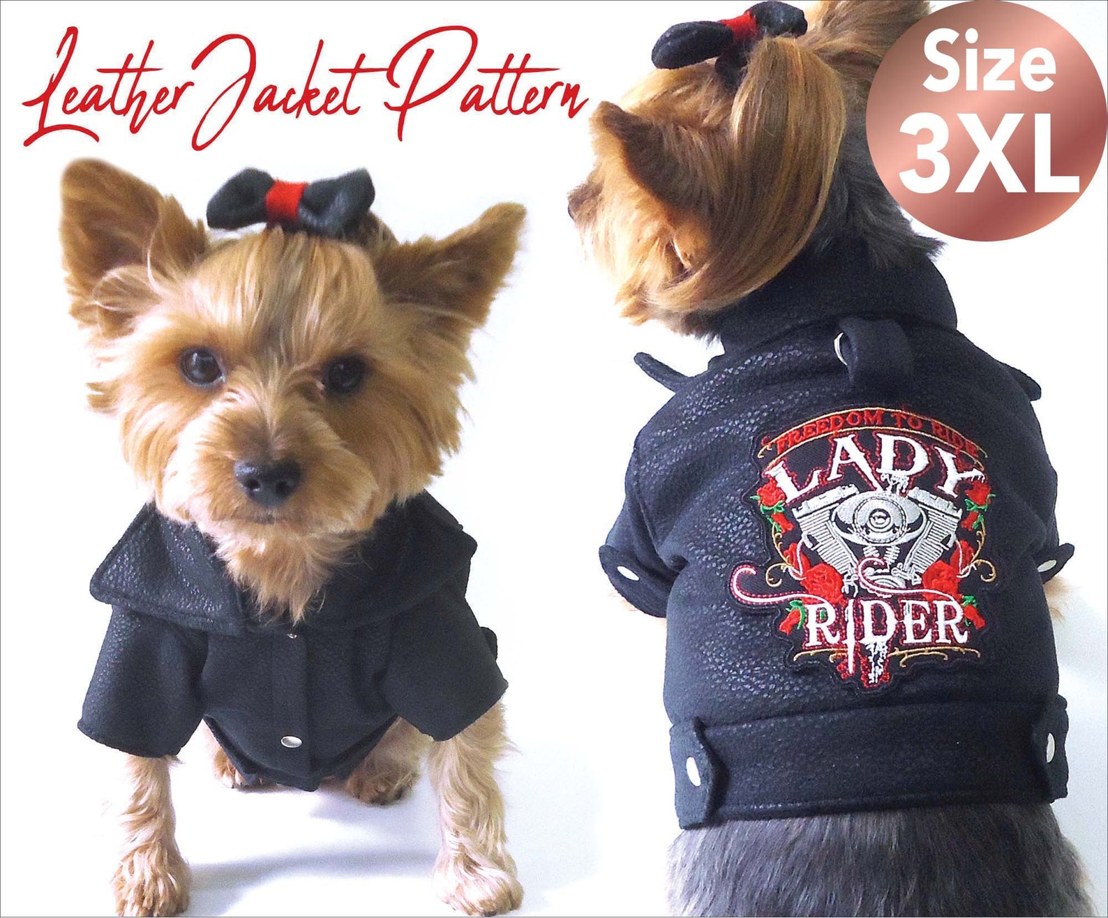 Dog Leather Jacket Pattern Dog Winter Clothes Pattern Dog - Etsy