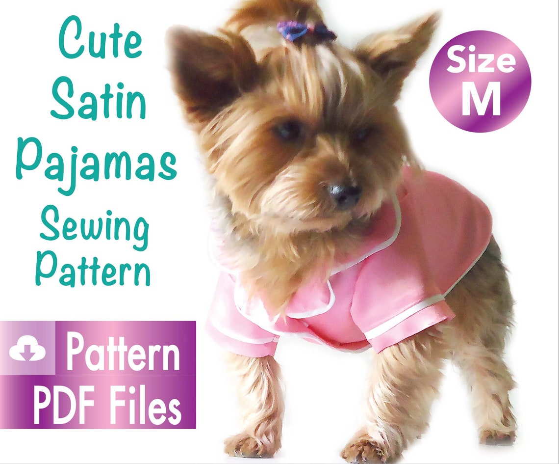 Dog Satin Pajamas Pattern Dog Pajamas Shirt Small Dogs - Etsy