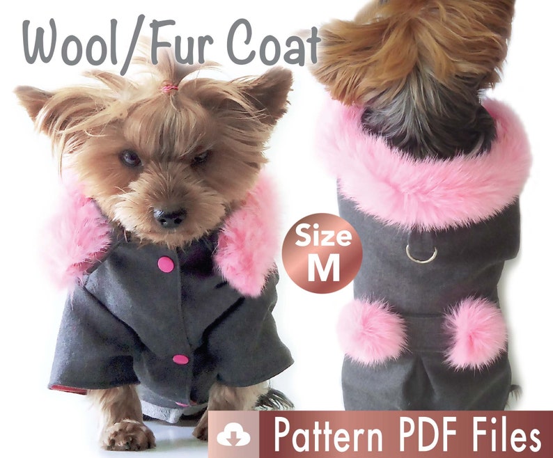 Dog Coat Pattern Dog Fur Coat Dog Wool Coat Dog Winter - Etsy