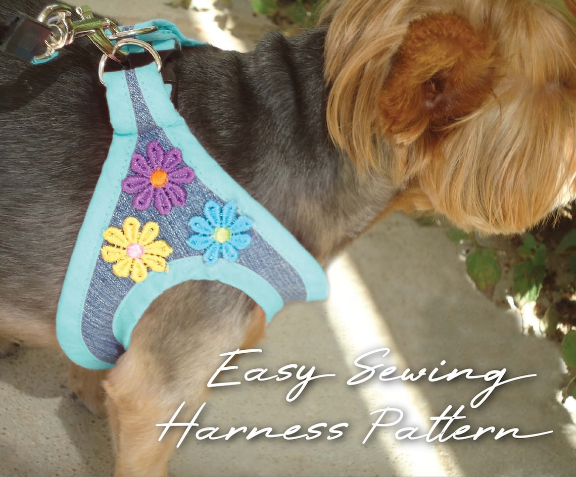 Dog Harness Pattern Dog Clothes Pattern Step in Dog Harness - Etsy