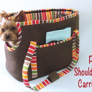 Dog Carrier Sewing Pattern: Pet Shoulder Bag, Size S-XS & M-L (PDF ...