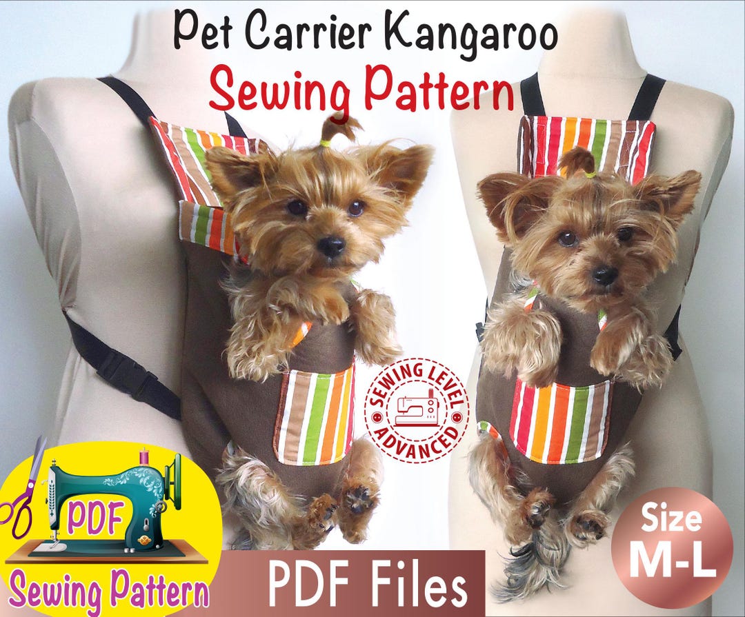 Dog Carrier Kangaroo Sewing Pattern: Pet Backpack (PDF Pattern) - Etsy