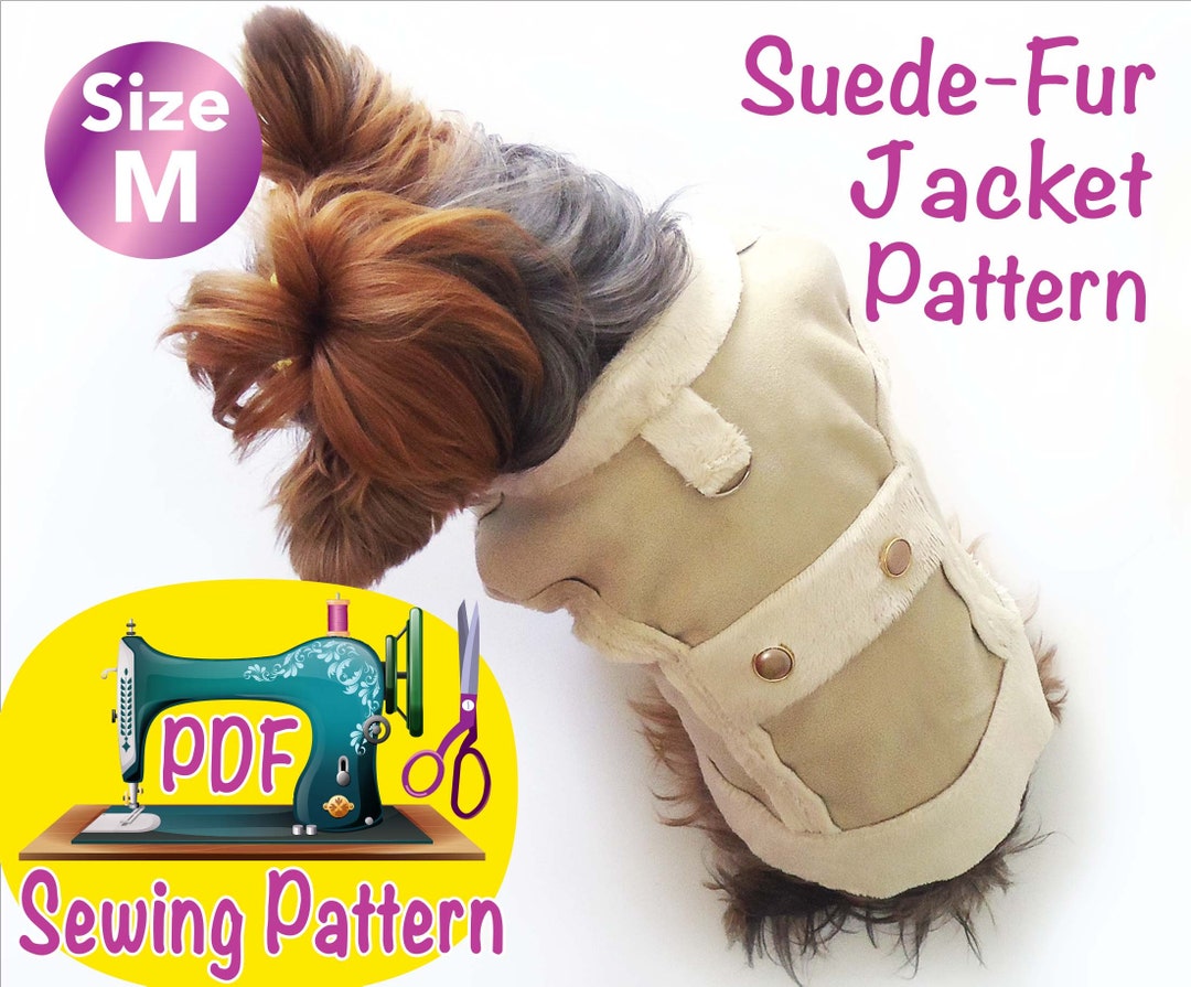 Dog Suede Fur Coat Jacket Pattern, Dog Winter Clothes, Cute Dogs ...
