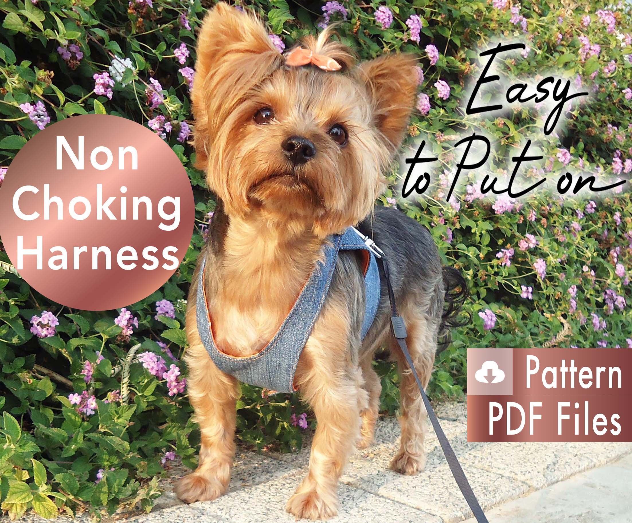 Dog Harness Pattern Dog Clothes Pattern Small Dogs Harness - Etsy