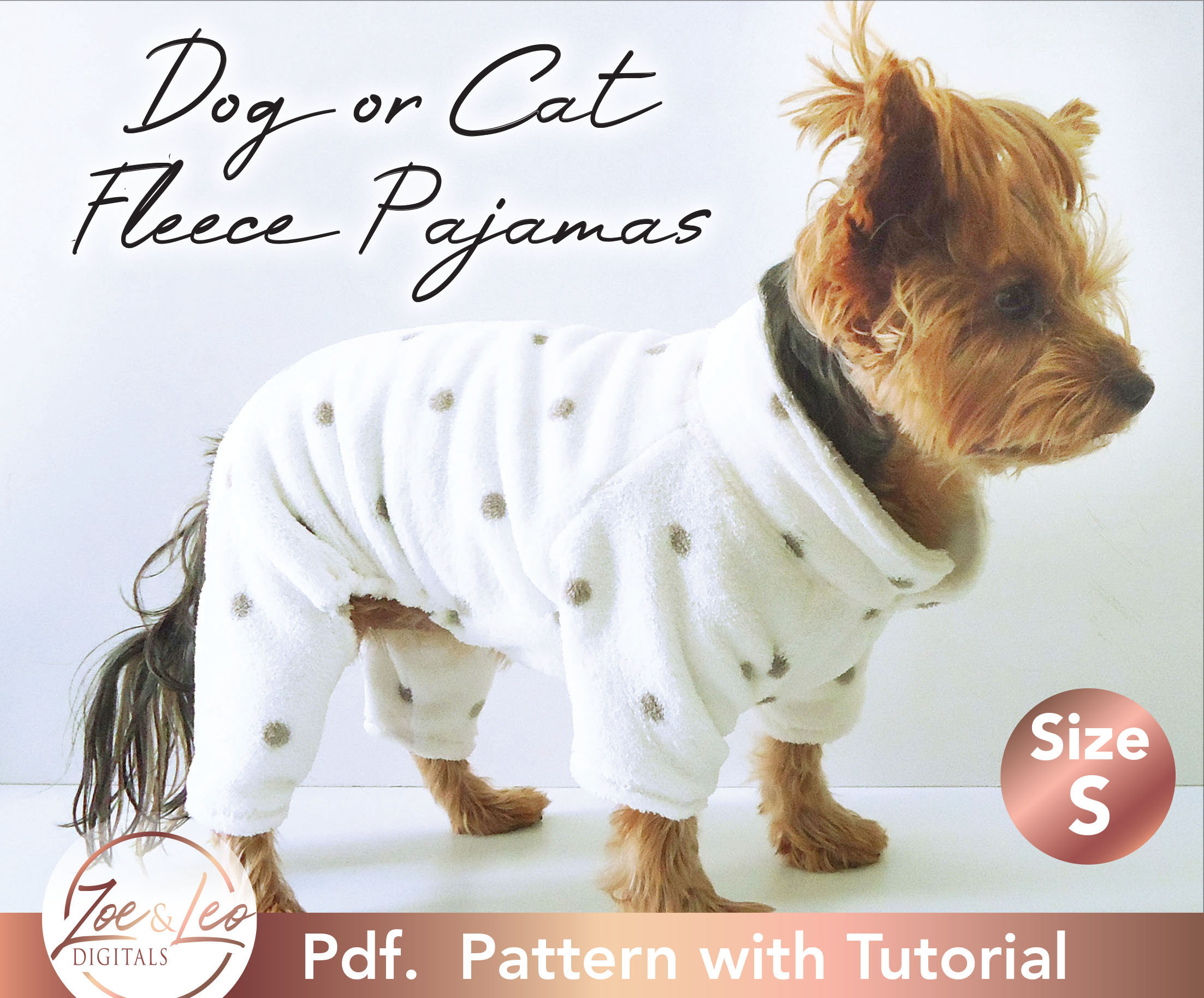 Dog Pajamas Sewing Pattern, Size Small (PDF Pattern) - Etsy